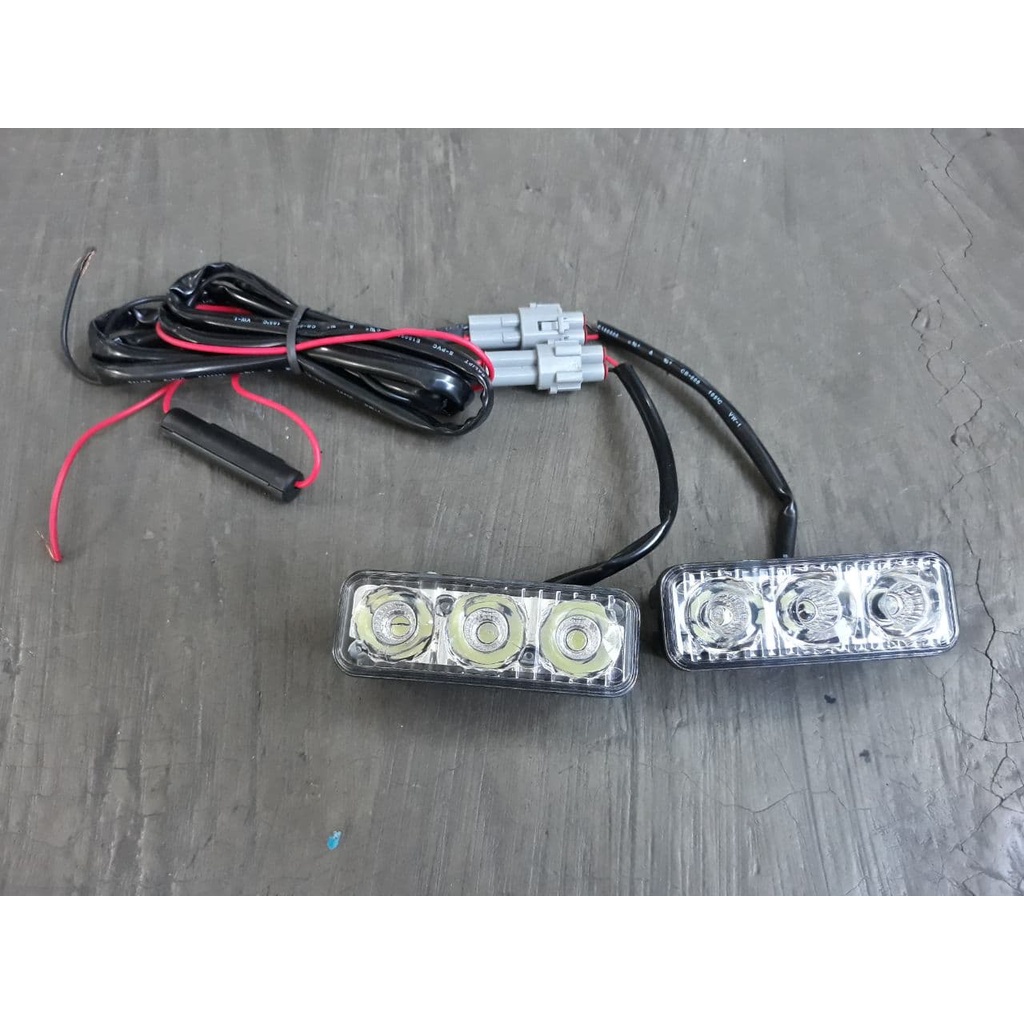 Jual LAMPU LED DRL 3 TITIK | Shopee Indonesia