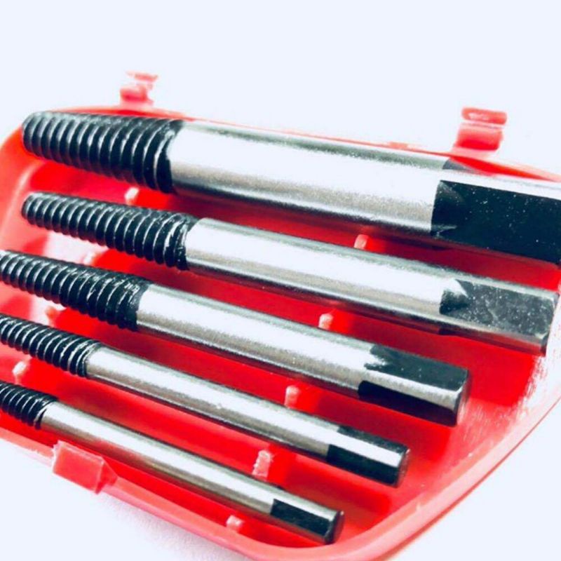Jual Set 5 Pcs Mata Bor Screw Extractor Hand Tap Drill Alat Pembuka ...