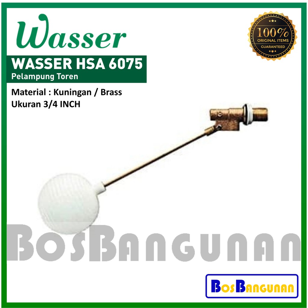 Jual Pelampung Toren WASSER / Floating Tap WASSER HSA 6075 Ukuran 3/4 Inch | Shopee Indonesia