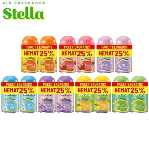 Jual STELLA Refill Matic Pengharum Ruangan Air Freshener 225ml PAKET ...