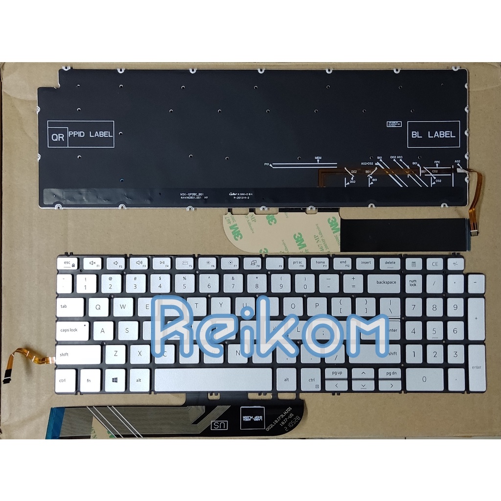 Jual Keyboard Dell Inspiron 15 3501 3502 3505 5591 P90f Latitude 3510 ...