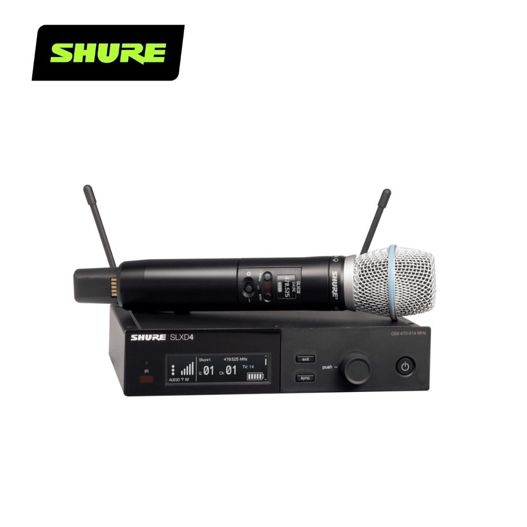 Jual SHURE SLXD24/B87A Wireless Microphone System - Beta87A Handheld Transmitter | Shopee Indonesia