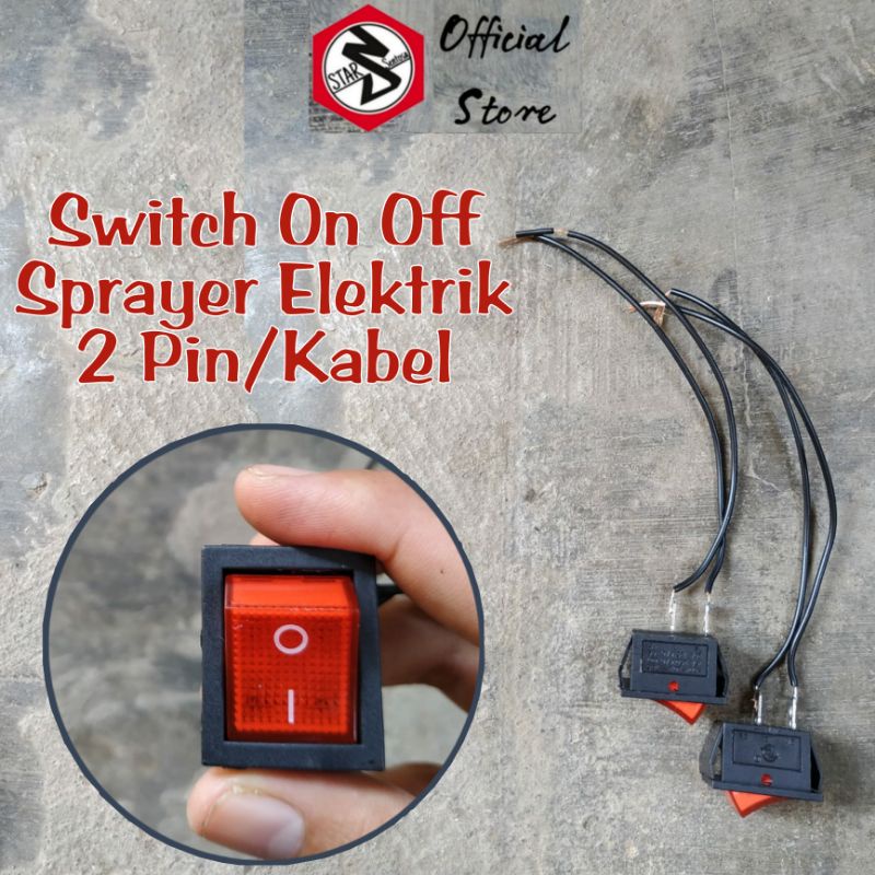 Jual SAKLAR SPRAYER ELEKTRIK/ SWITCH ON OFF SPRAYER ELEKTRIK KNAPSACK ...