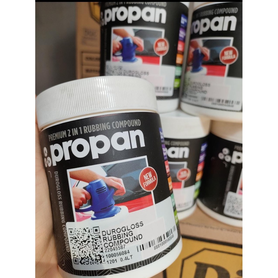 Jual propan compon 2in 1 duroglass rubbing compound 0.4lt premium ...