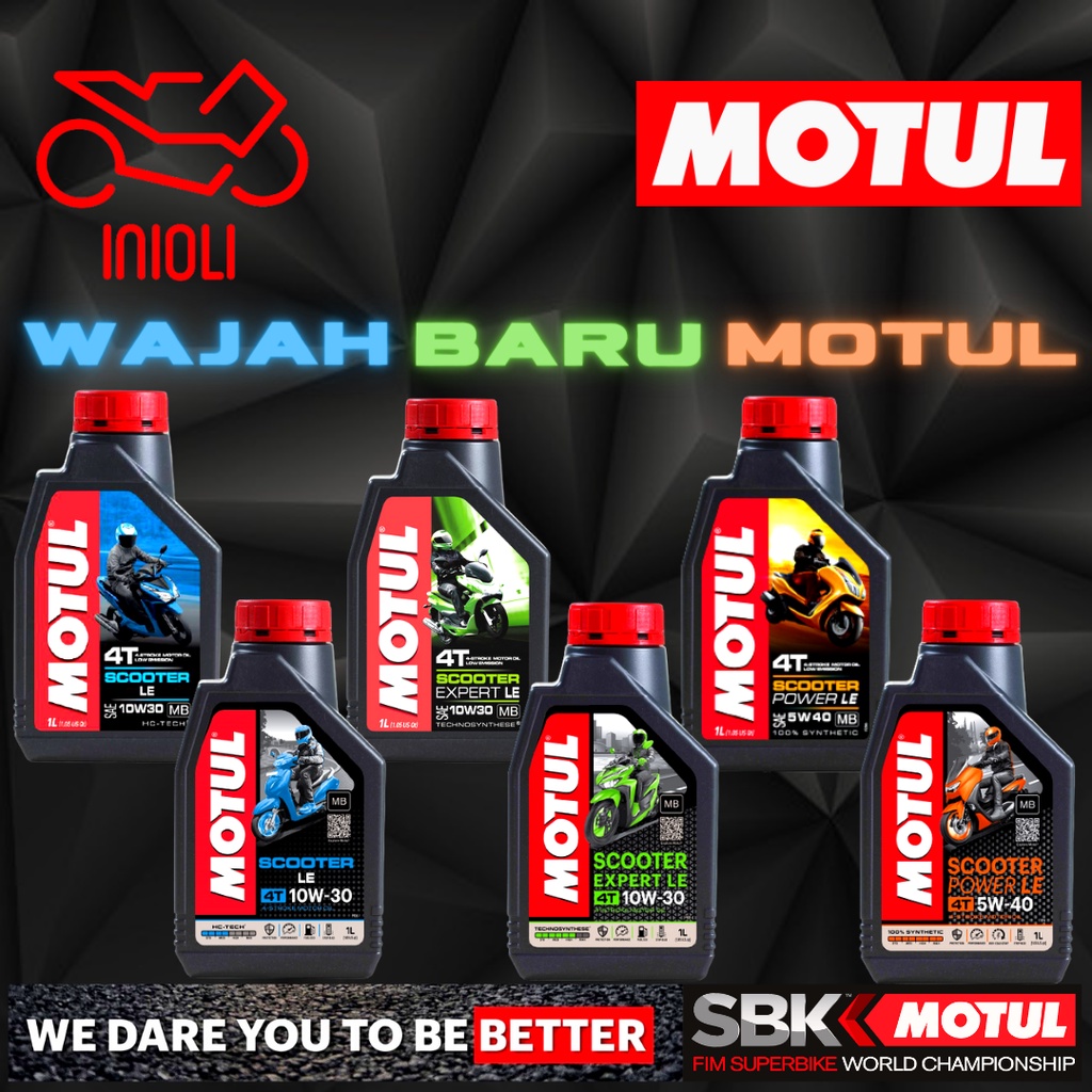 Jual OLI MOTUL SCOOTER EXPERT LE 10W30 800ml & SCOOTER GEAR 80W90 120ML ...