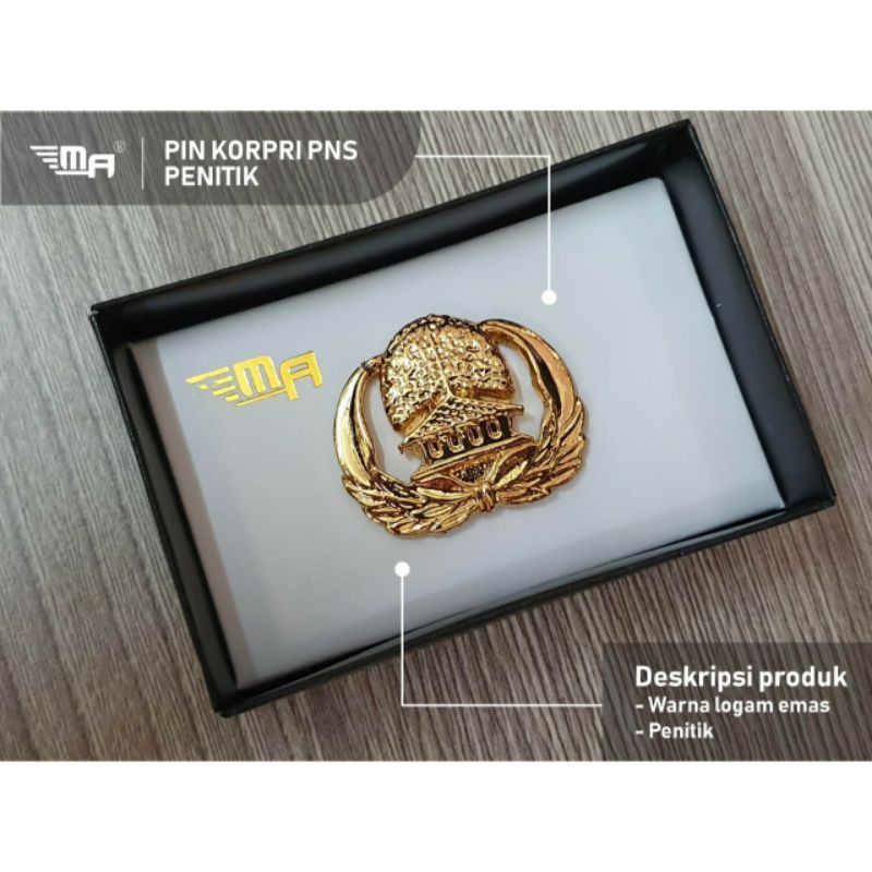 Jual Pin Korpri Pns Penitik | Shopee Indonesia