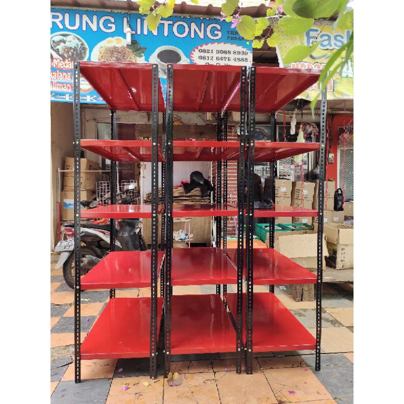 Jual Rak besi siku murah L 40cm P150cm T200cm | Shopee Indonesia