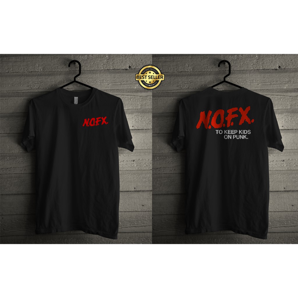Jual T SHIRT KAOS BAJU LOGO BAND LUAR NEGERI NOFX TO KEEP KIDS ON PUNK ...