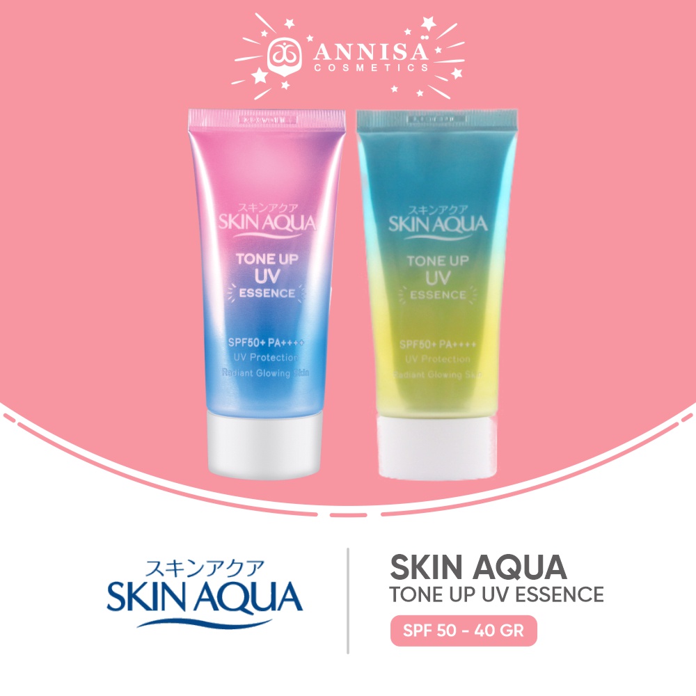 Jual SKIN AQUA Tone Up UV Essence LAVENDER dan MINT GREEN | Shopee ...