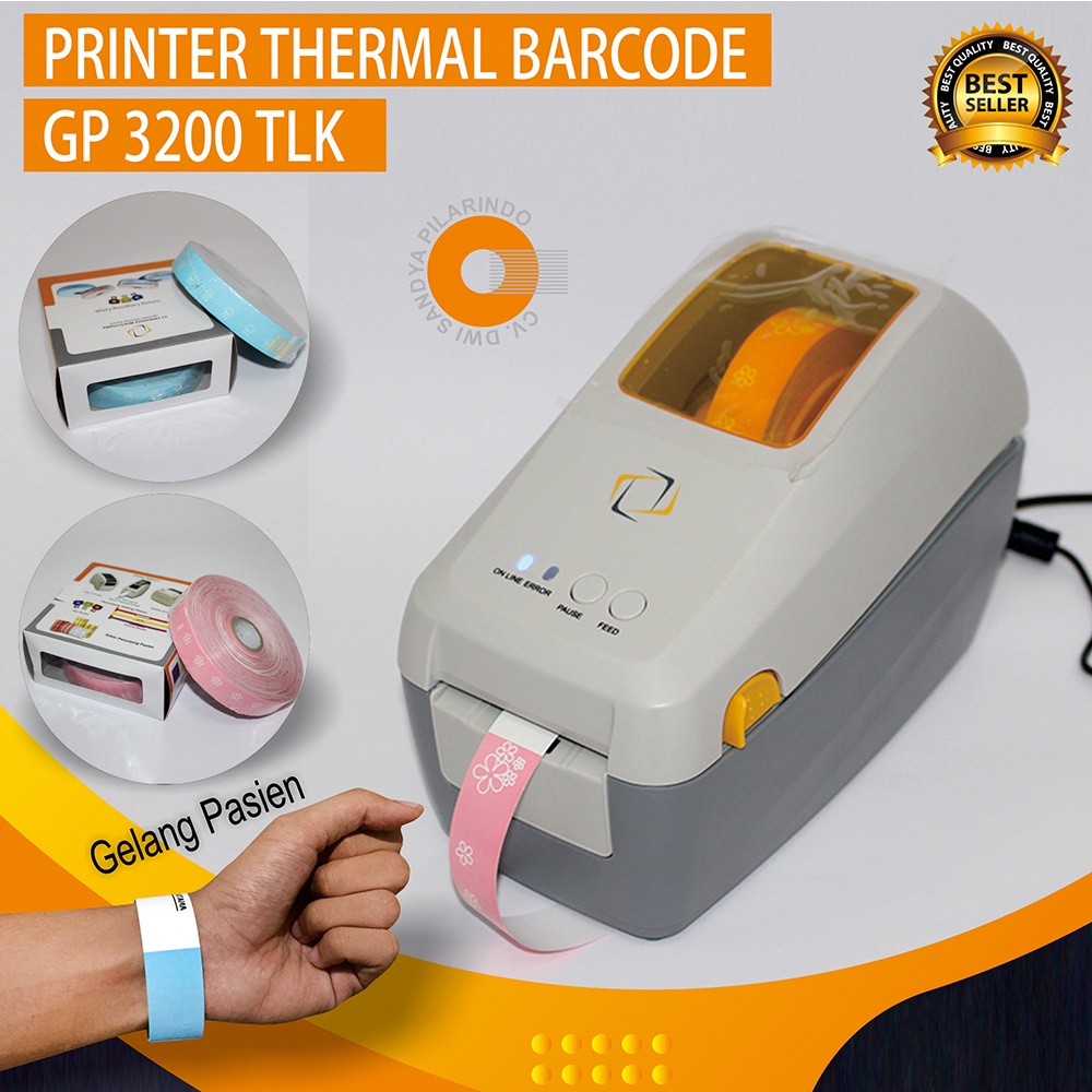 Jual Print Thermal GP 3200TLA / Printer gelang / printer barcode ...