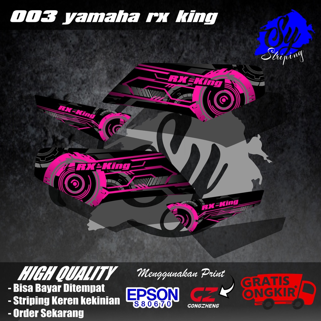 Jual 03 Sticker Striping Motor YAMAHA RX KING List Variasi Desain ...