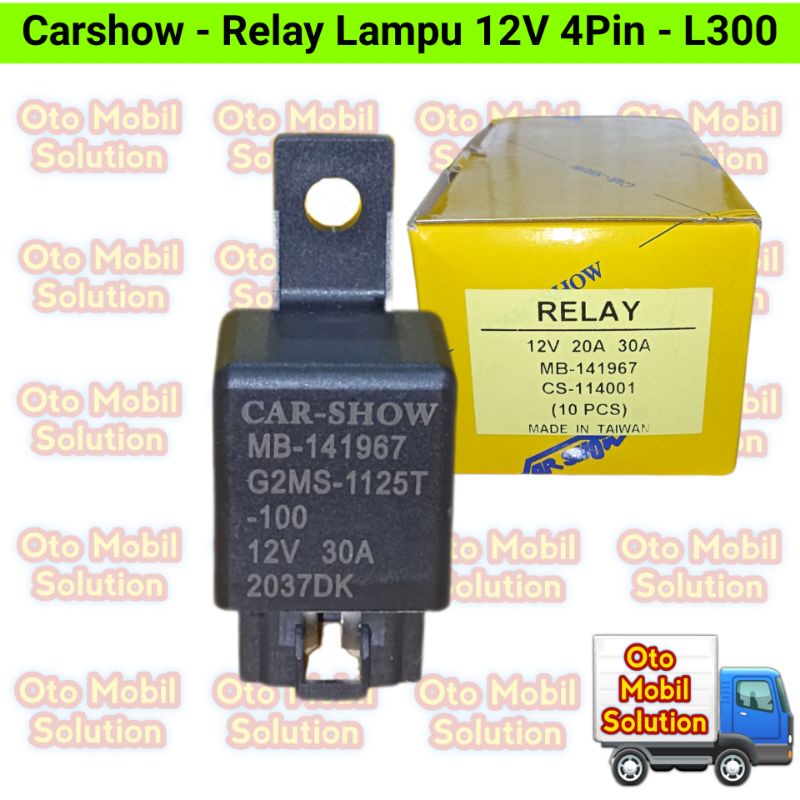 Jual Relay Lampu MITSUBISHI L300 12V kaki 4 CARSHOW CS-114001 MB-141967 ...