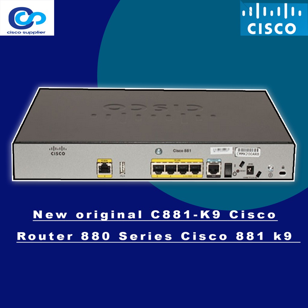 Jual C881-K9 Cisco Router 880 Series Cisco 881 k9 | Shopee Indonesia