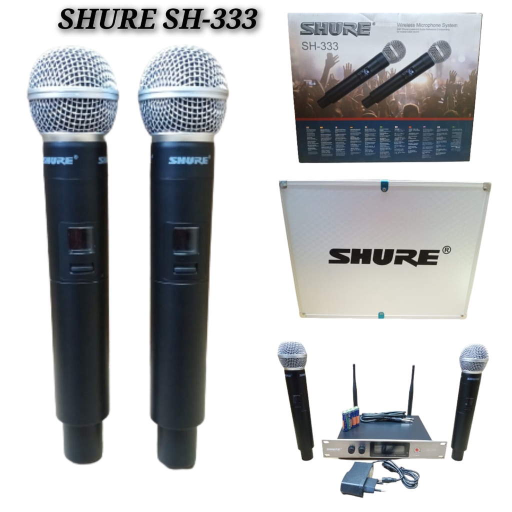 Jual MIC WIRELESS KOPER SHURE SH 333 MICRPHONE WIRELESS | Shopee Indonesia