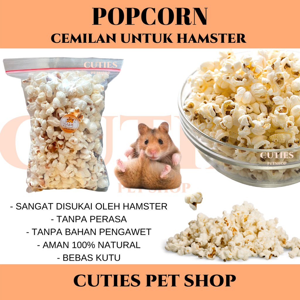 Jual Popcorn hamster / snack hamster / Cemilan hewan Sehat / tanpa bahan pengawet / tanpa msg ...