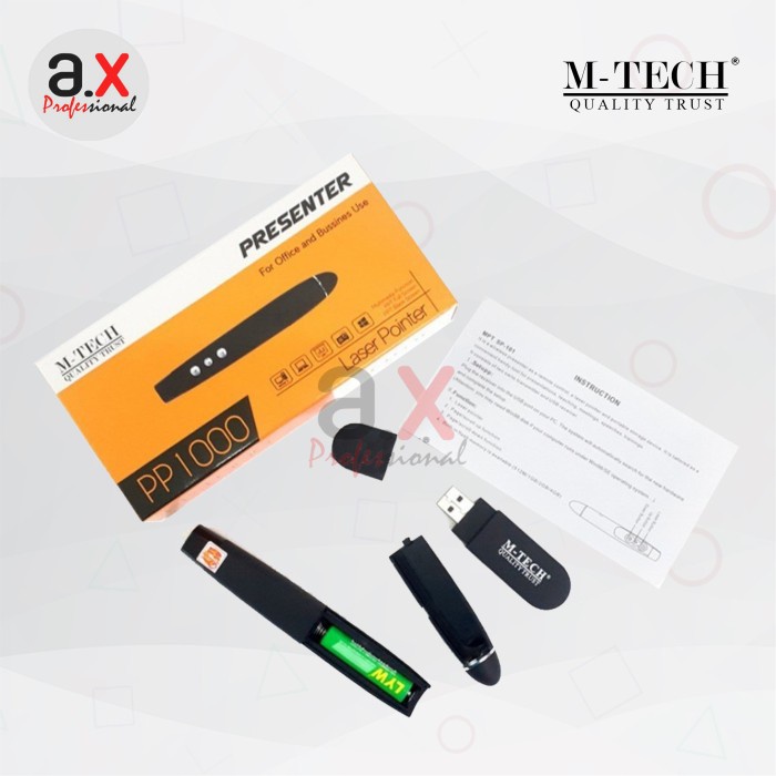 Jual Laser Pointer M-Tech PP1000 Alat Presentasi Wireless | Shopee ...
