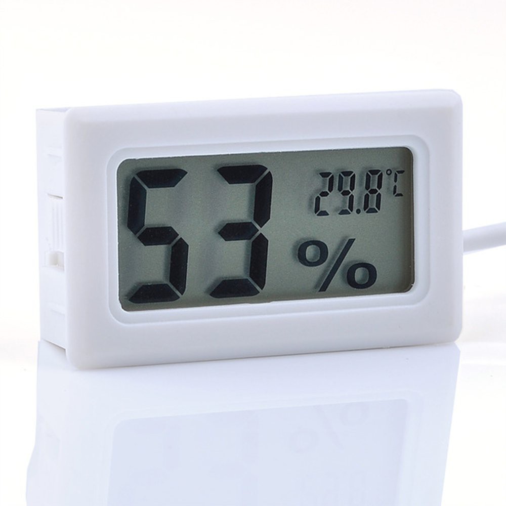 Jual Mini LCD Digital Thermometer Hygrometer - White | Shopee Indonesia