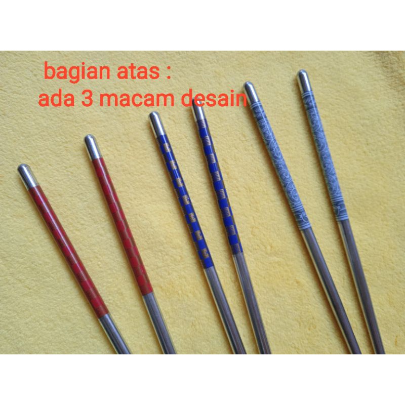 Jual Sumpit Stainless Sumpit Korea Stainles Peralatan Makan Alat Makan ...