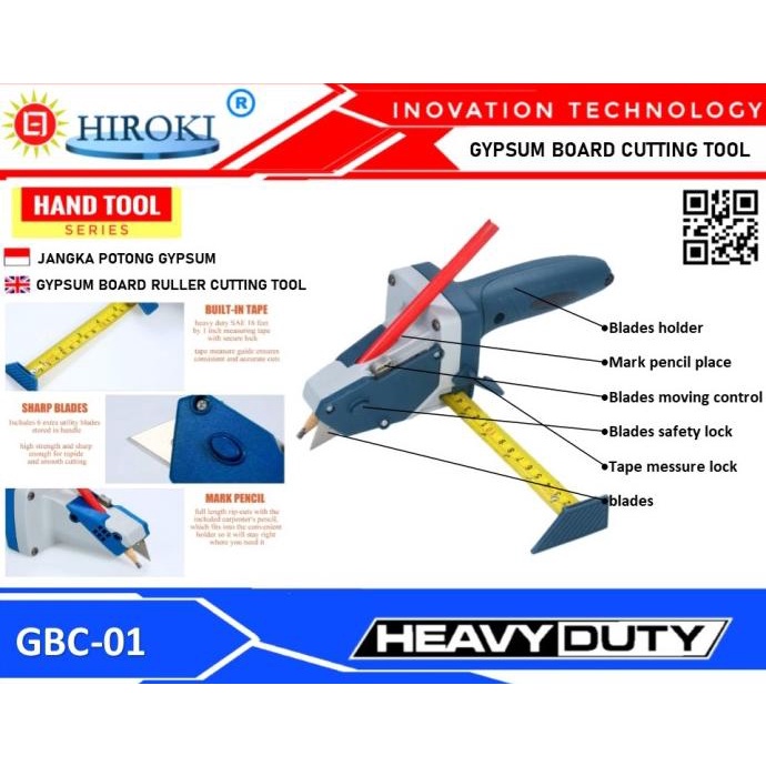 Jual !!!!!!] Multi Pisau Cutter Gypsum Board Cutting tool Jangka Potong ...