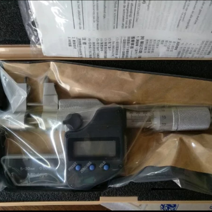 Jual Mitutoyo 345-250 Digimatic Inside Micrometer 5-30 mm 0.001 mm ...