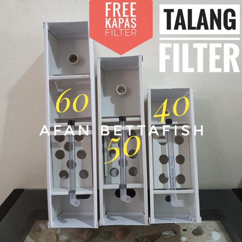 Jual TALANG FILTER AQUARIUM / TOP BOX FILTER UKURAN 80 60 50 40 CM ...