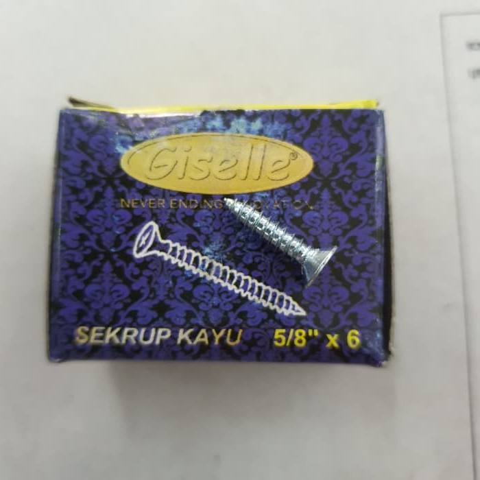 Jual sekrup kayu 5/8" x 6 / skrup kayu panjang 1.5cm model + PAKU ...