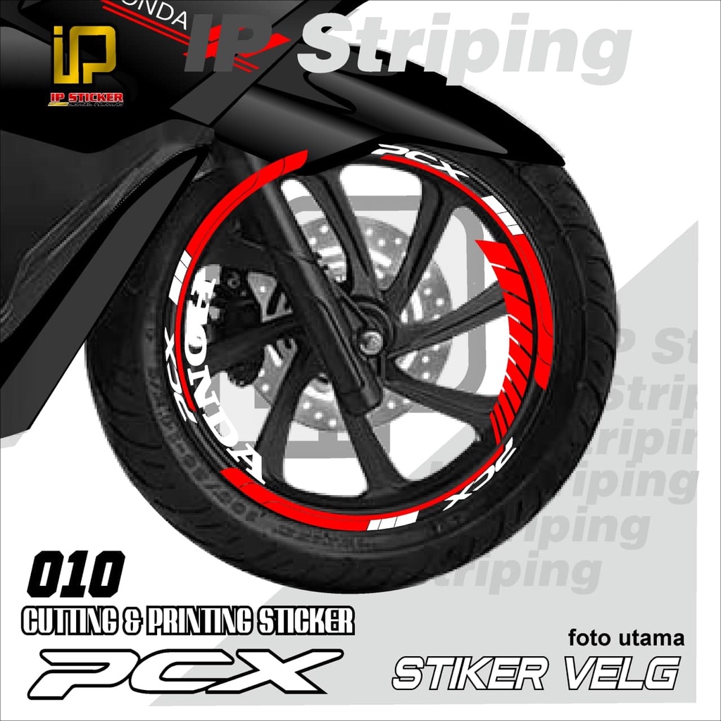 Jual Stiker Velg PCX - Sticker Velg Variasi List Honda PCX.010 Design ...