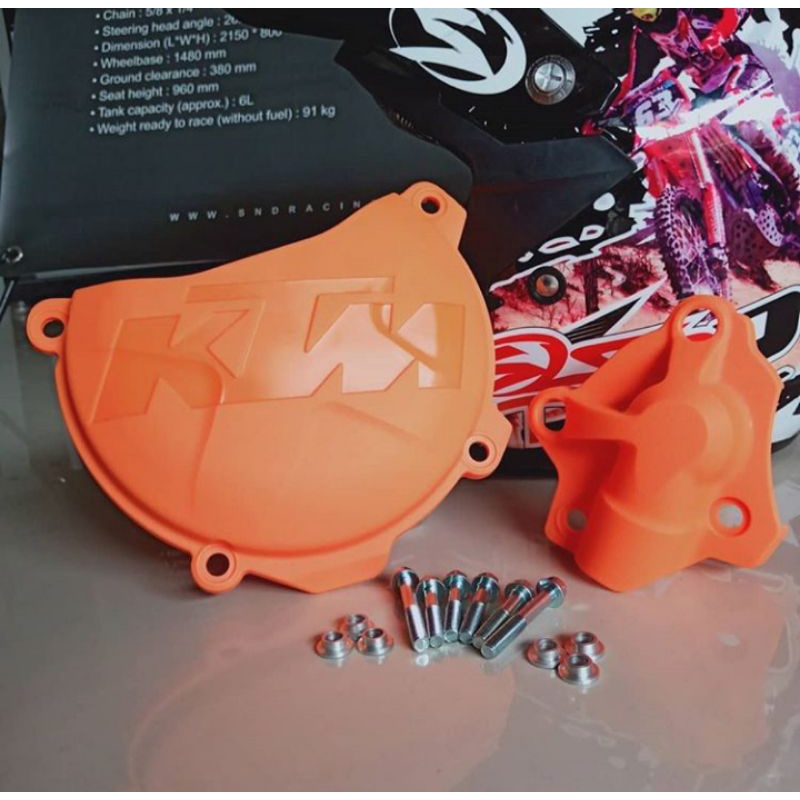 Jual tutup mesin ktm water pump protection ktm clutch cover | Shopee ...