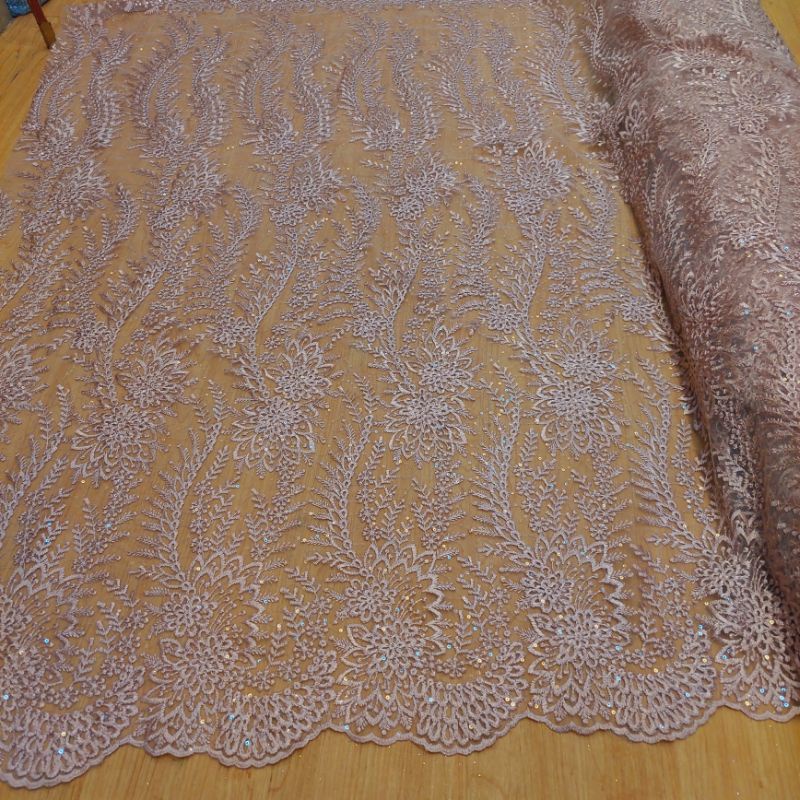 Jual Bahan Tille Border Full Payet. Brokat Border Full Payet | Shopee ...