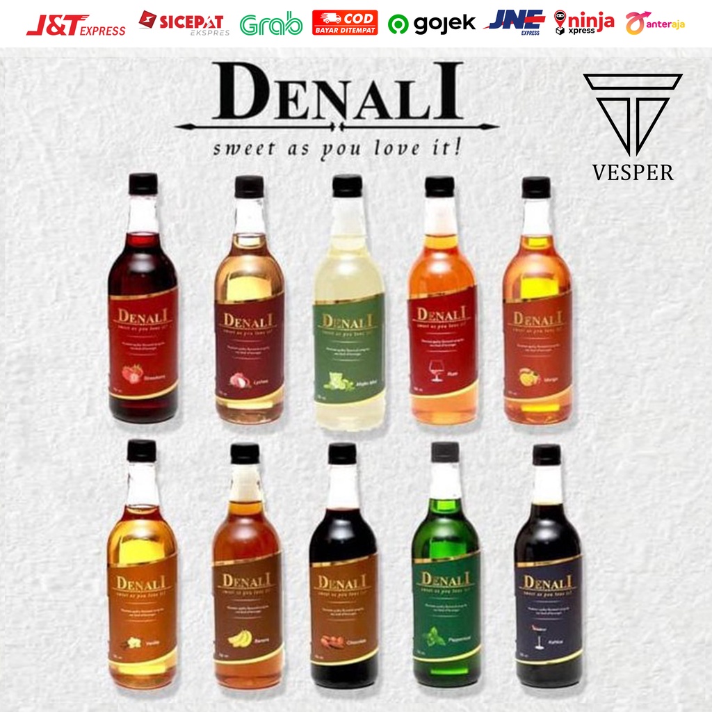 Jual syrup denali all varian flavour rasa / sirup denali caramel roun ...