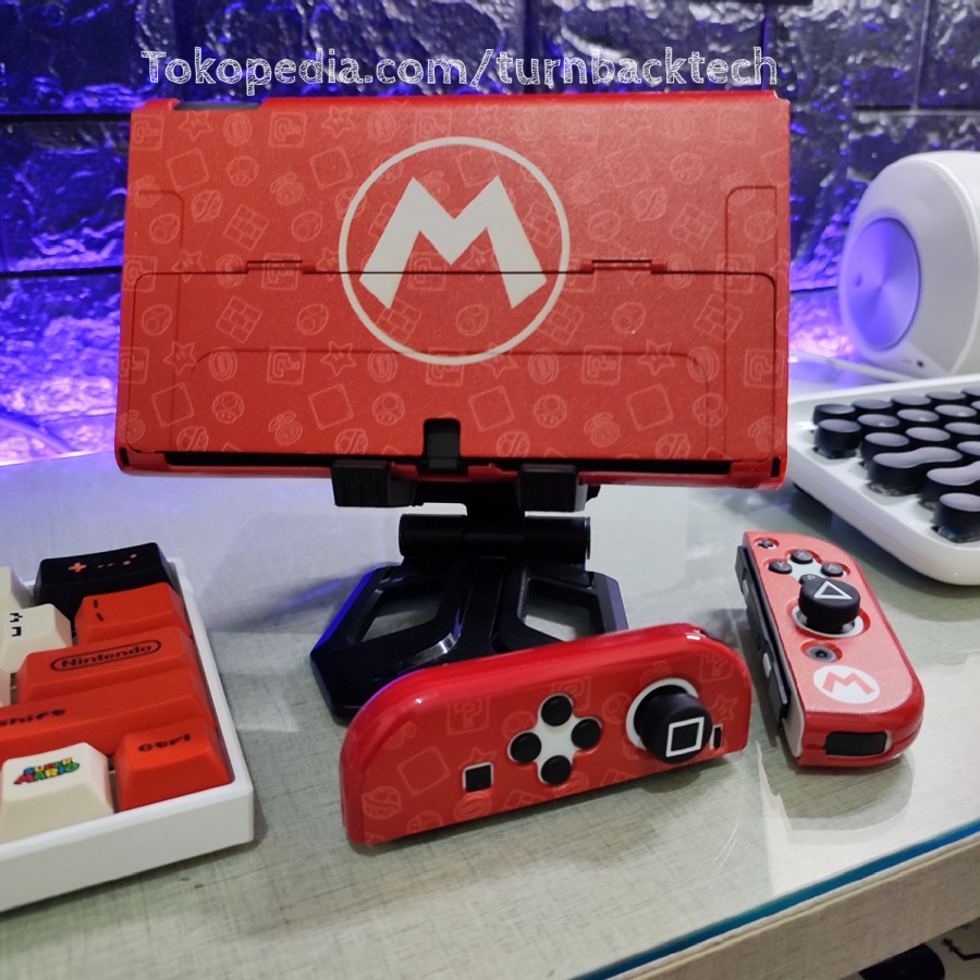 Jual OLED ,Gametech Fit Dock Case Nintendo Switch OLED Mario M logo ...