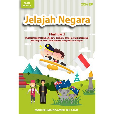 Jual KONSEP FLASHCARD 1 BOX ISI 48 KARTU pintar mainan edukasi ...