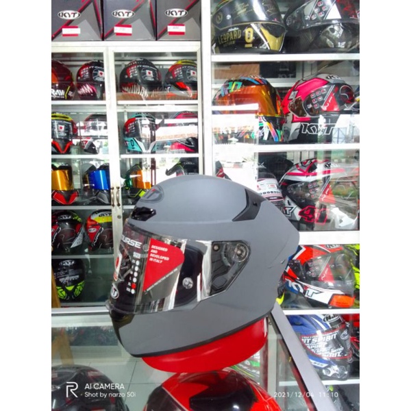 Jual Helm Full Face KYT TT COURSE PLAINT MATT GORILLA GREY | Shopee ...