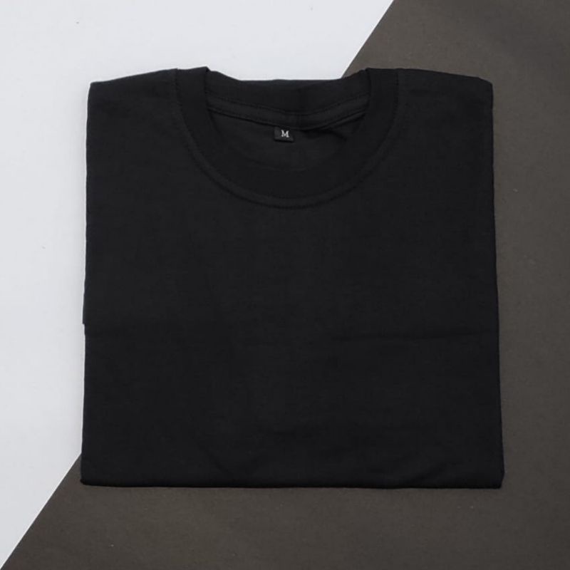 Jual kaos polos hitam (cotton combed 30s) | Shopee Indonesia