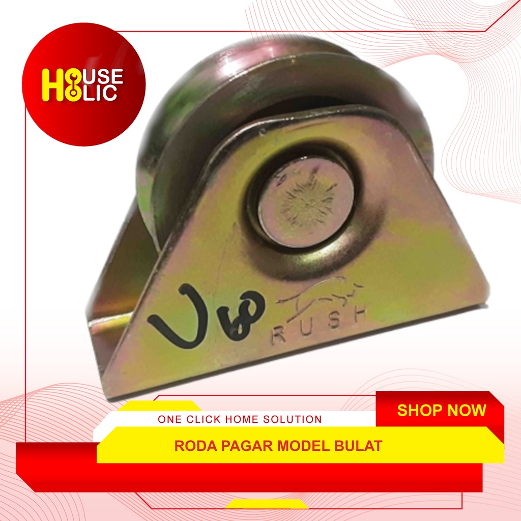Jual Roda Pagar Model Bulat 60mm / Rel Pagar Besi 60 MM | Shopee Indonesia