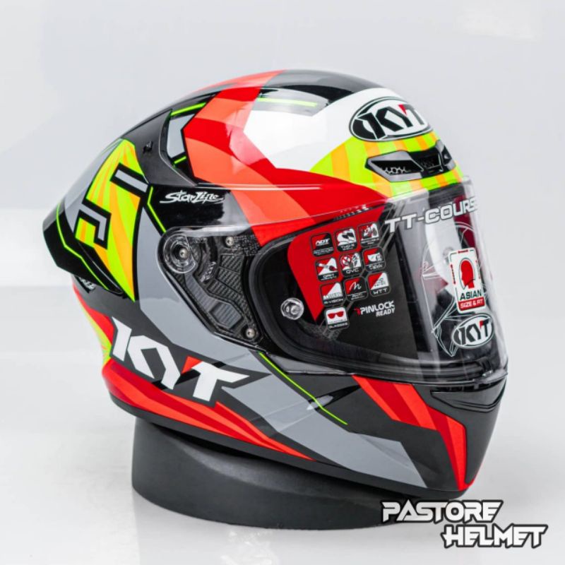Jual Helm KYT TT Course FLUX Jaume Masia Original / TTC Jaume Masia / Produk Original KYT ...