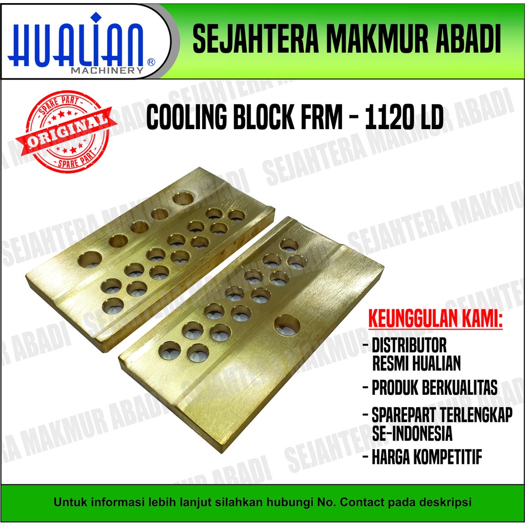 Jual Cooling Block ( Upper & Lower ) For Band Sealer FRM - 1120 LD ...