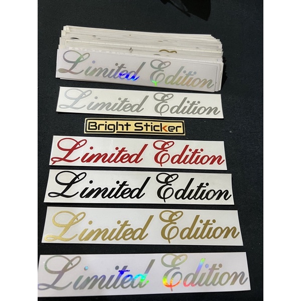 Jual STICKER LIMITED EDITION 1 CUTTING | Shopee Indonesia