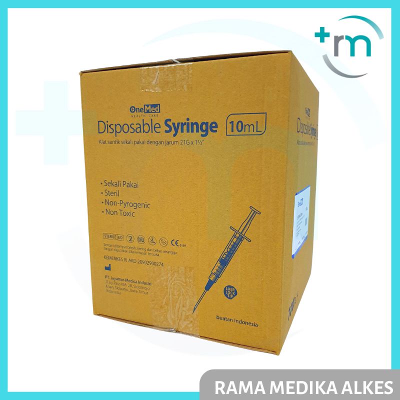 Jual Spuit syringe 10 cc / box (1box isi 100 pcs) | Shopee Indonesia