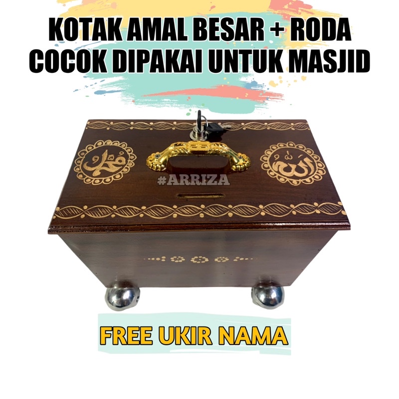 Jual KOTAK AMAL + RODA / KOTAK INFAQ RODA / CELENGAN / KOTAK DONASI ...