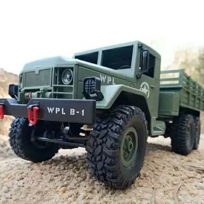 Jual RC WPL B16 6WD 2,4GHZ MILITARY TRUCK MOBIL REMOTE MILITER 6 RODA ...