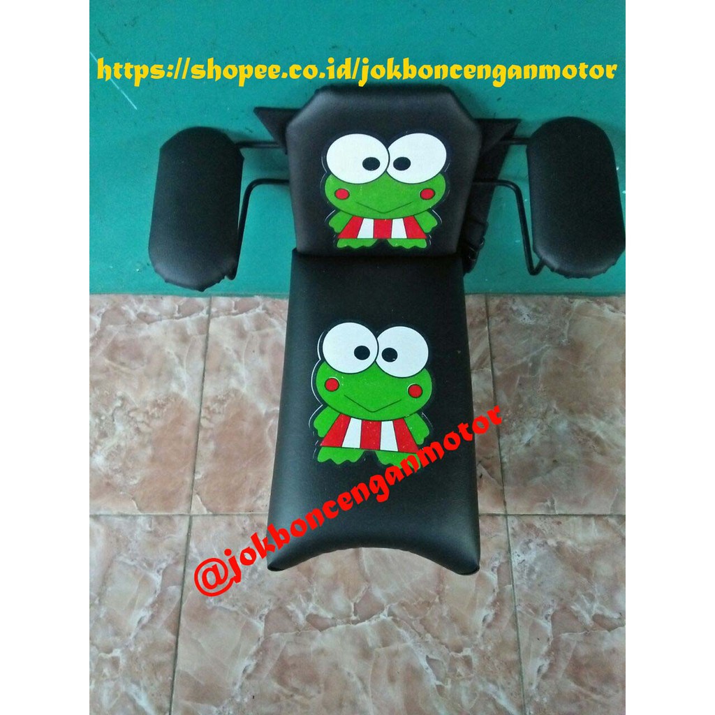 Jual KURSI JOK BONCENGAN ANAK UNTUK MOTOR YAMAHA FINO LENGKAP SANDARAN ...