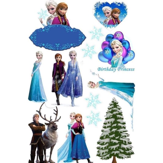 Jual Topper Hiasan Kue Ulang Tahun Frozen / Elsa Frozen topper | Shopee ...