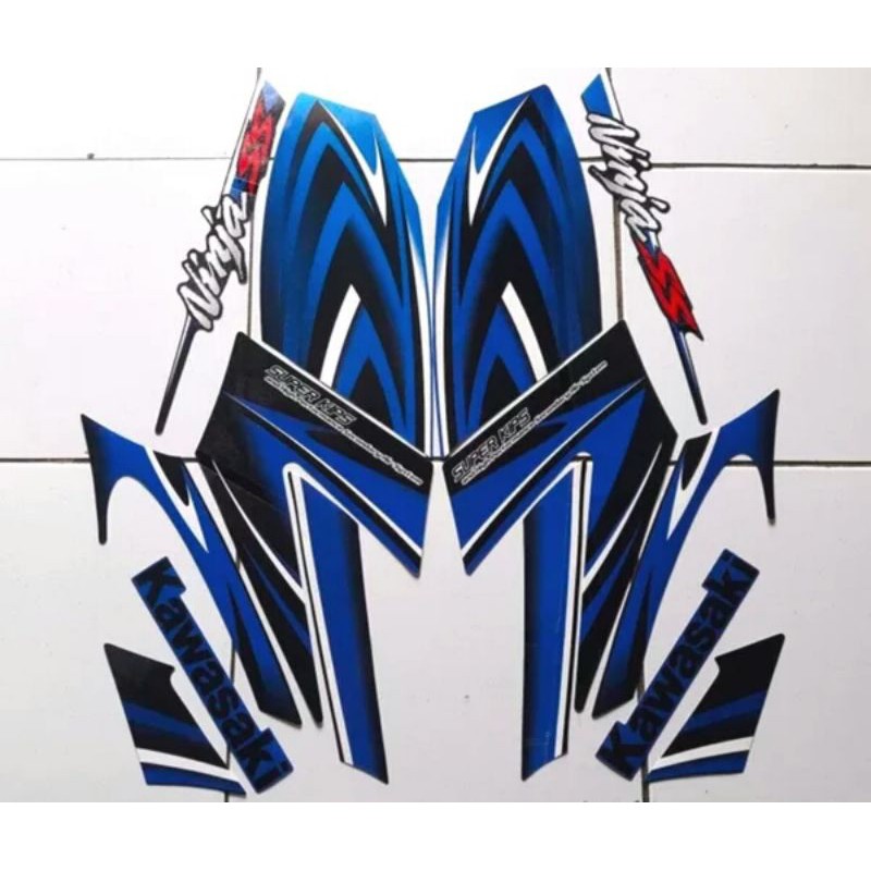 Jual lis body stiker striping kawasaki Ninja 150 ss Super Kips 2011 ...