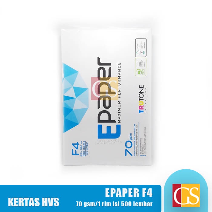 Jual KERTAS FOTOCOPY HVS EPAPER F4 FOLIO 70 GRAM | Shopee Indonesia