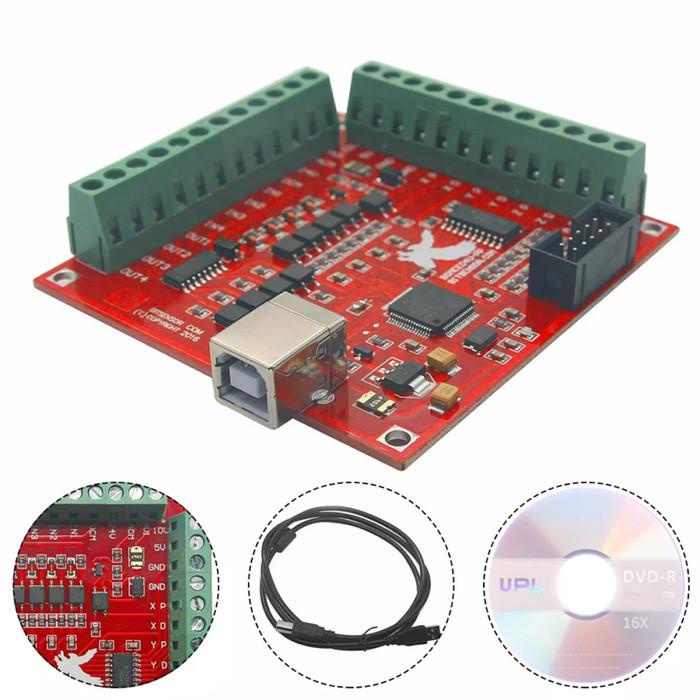 Jual usb cnc mach3 interface breakout board 4 axis | Shopee Indonesia
