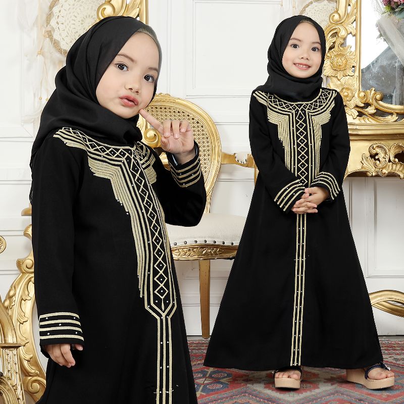 Jual Gallery Exclusive Abaya Hitam Gamis Bordir Dubai 445 Muslimah ...