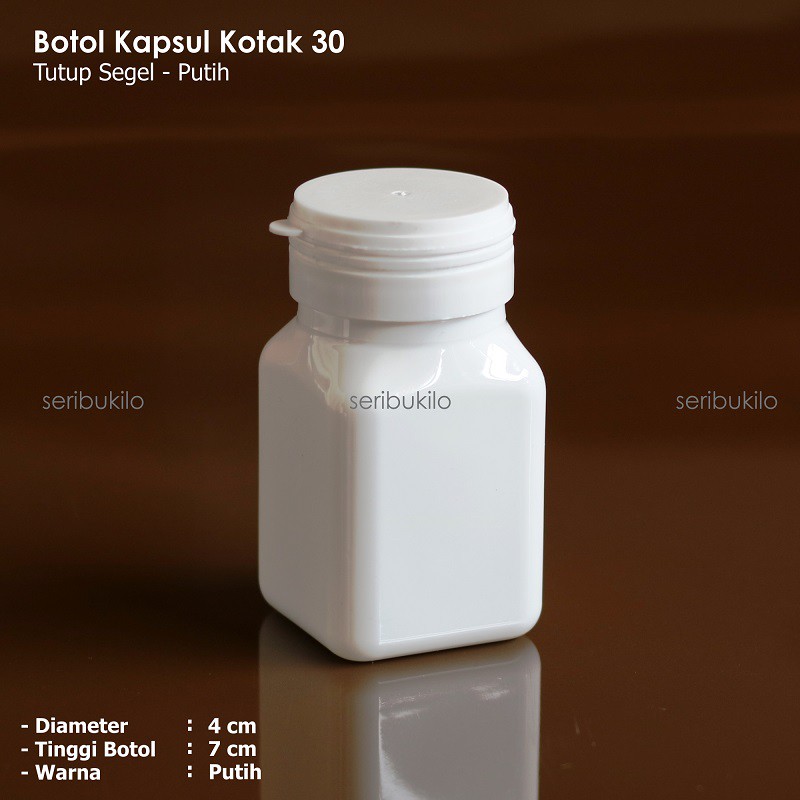 Jual Botol Kapsul Kotak isi 30 / Botol Kapsul / Botol Tablet - Putih ... Jual Botol Kapsul Kotak isi 30 / Botol Kapsul / Botol Tablet - Putih ...