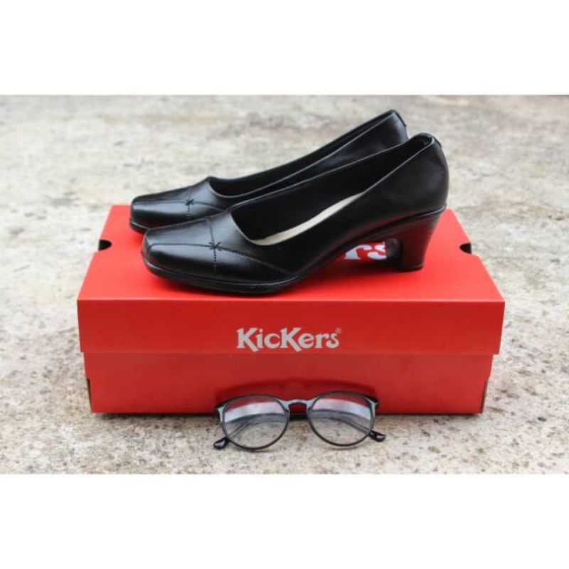 Jual SEPATU KERJA CEWEK PANTOFEL FLAT HITAM TREPES ASLI CANTIK PREMIUM ...