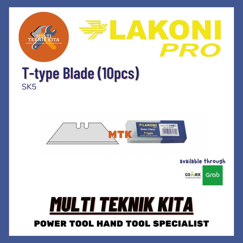 Jual LAKONI PRO Isi Cutter Pisau Lipat T-Type Isi Pemotong Kertas 10pcs ...